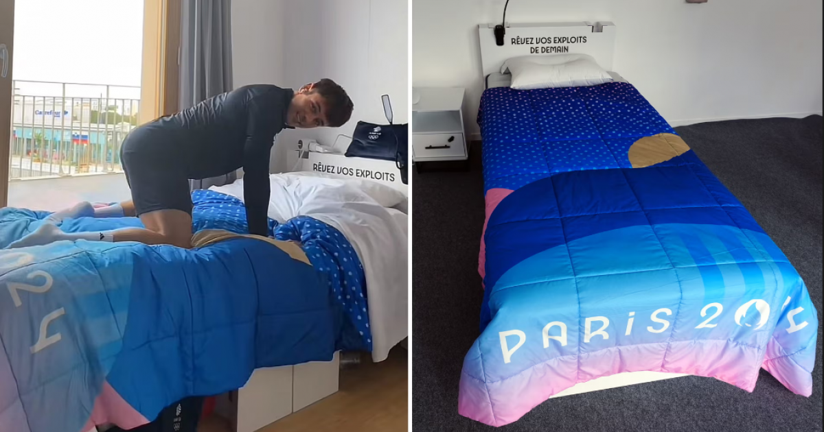 Секс Олимпиада 2024 Париж Олимпийская деревня Картонные кровати | GreenPost